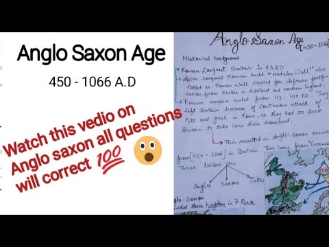 Anglo Saxon age handwritten notes and tricks with explanation - YouTube