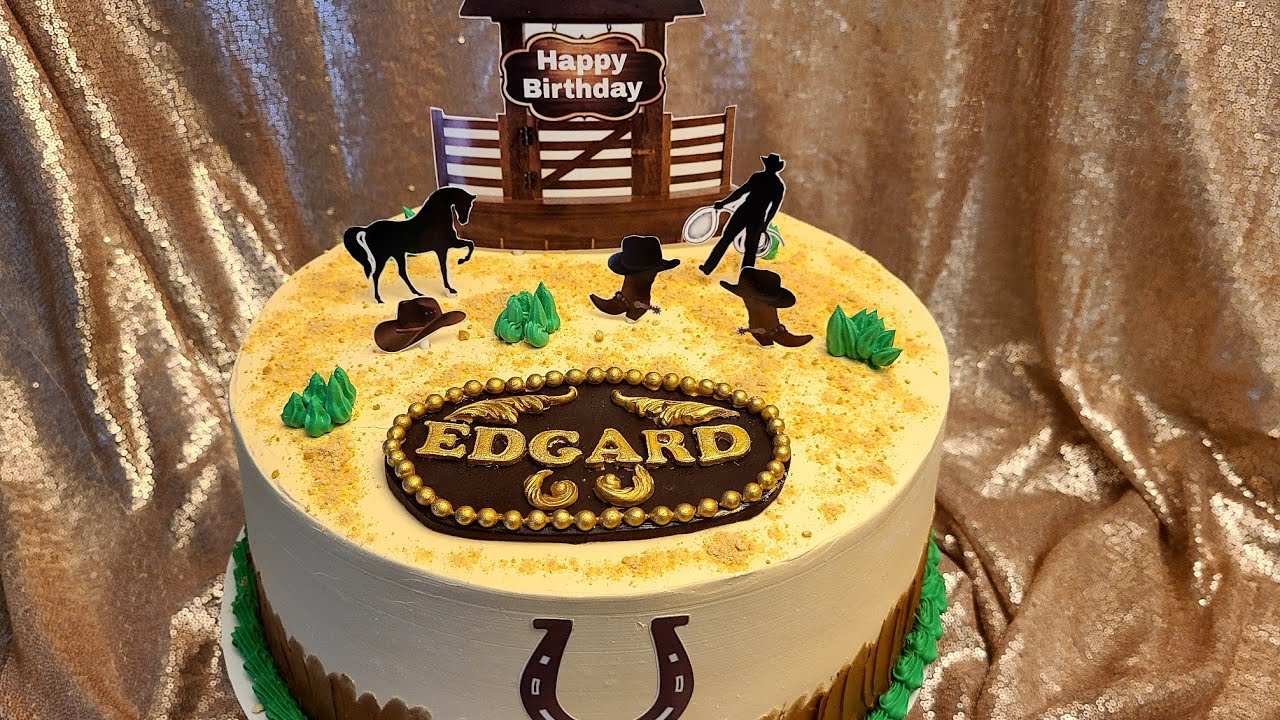 Pasteles con tema vaquero, uno de niño y el otro de niña. - YouTube