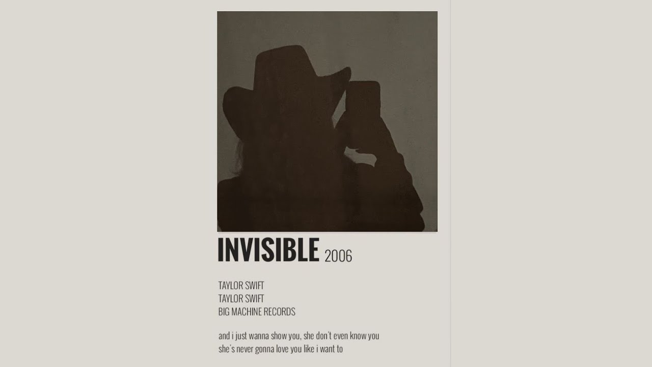 Invisible - Taylor Swift (Sped Up) - YouTube