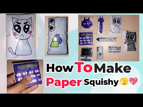 How to make a Squishy out of paper 😱🫣 TUTORIAL 💖/ASMR SQUISHY Making 🤟# ...