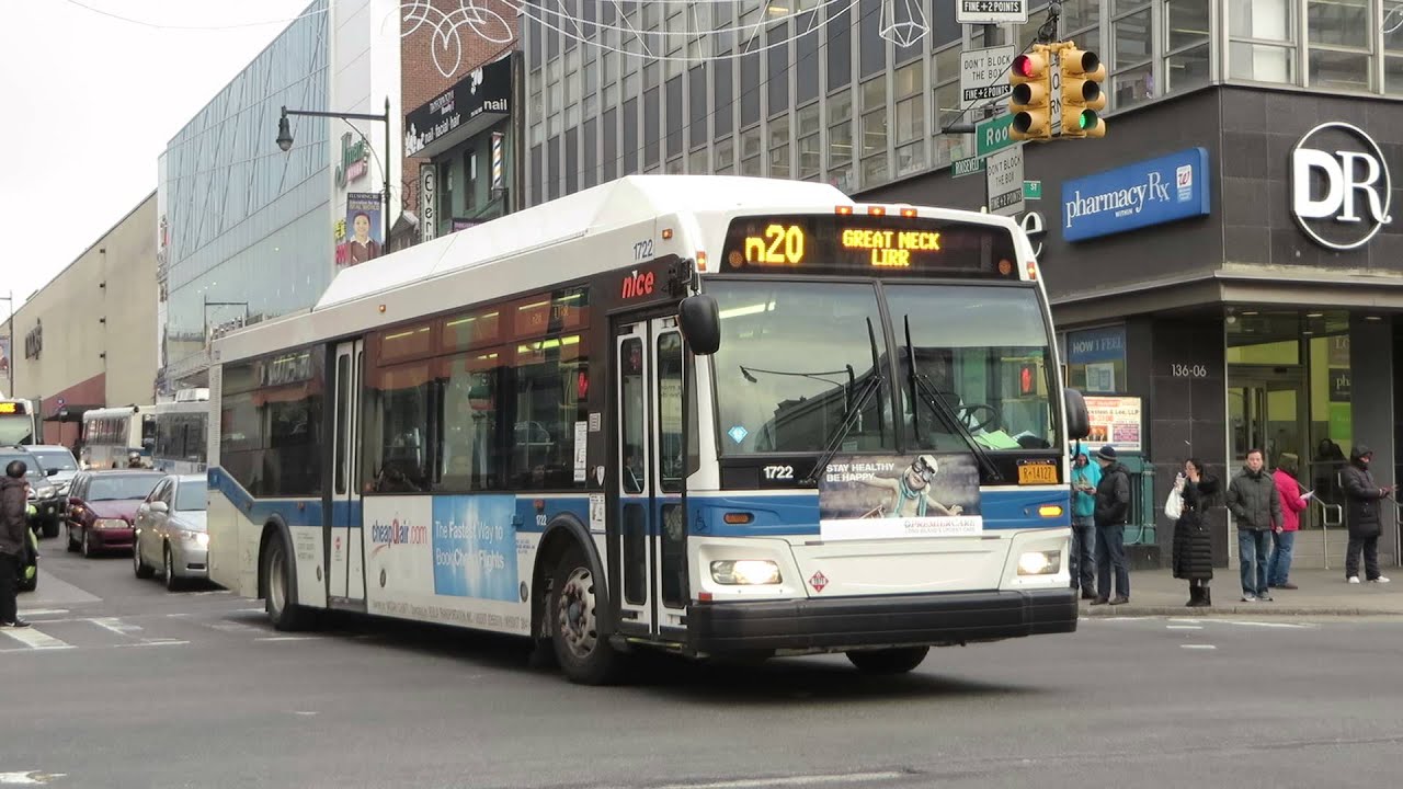 NICE Bus: Great Neck bound Orion VII NG CNG 1722 N20 at Main St ...