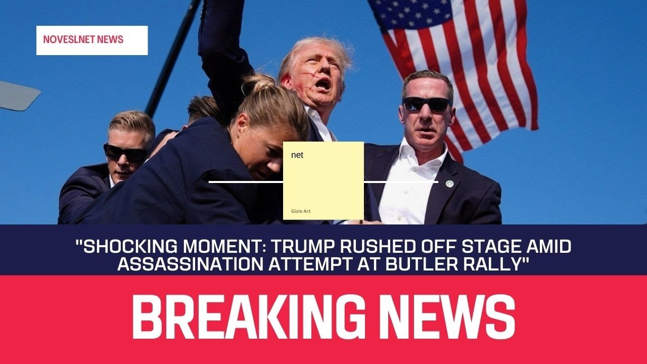 "Shocking Moment: Trump Rushed Off Stage Amid Assassination Attempt at ...