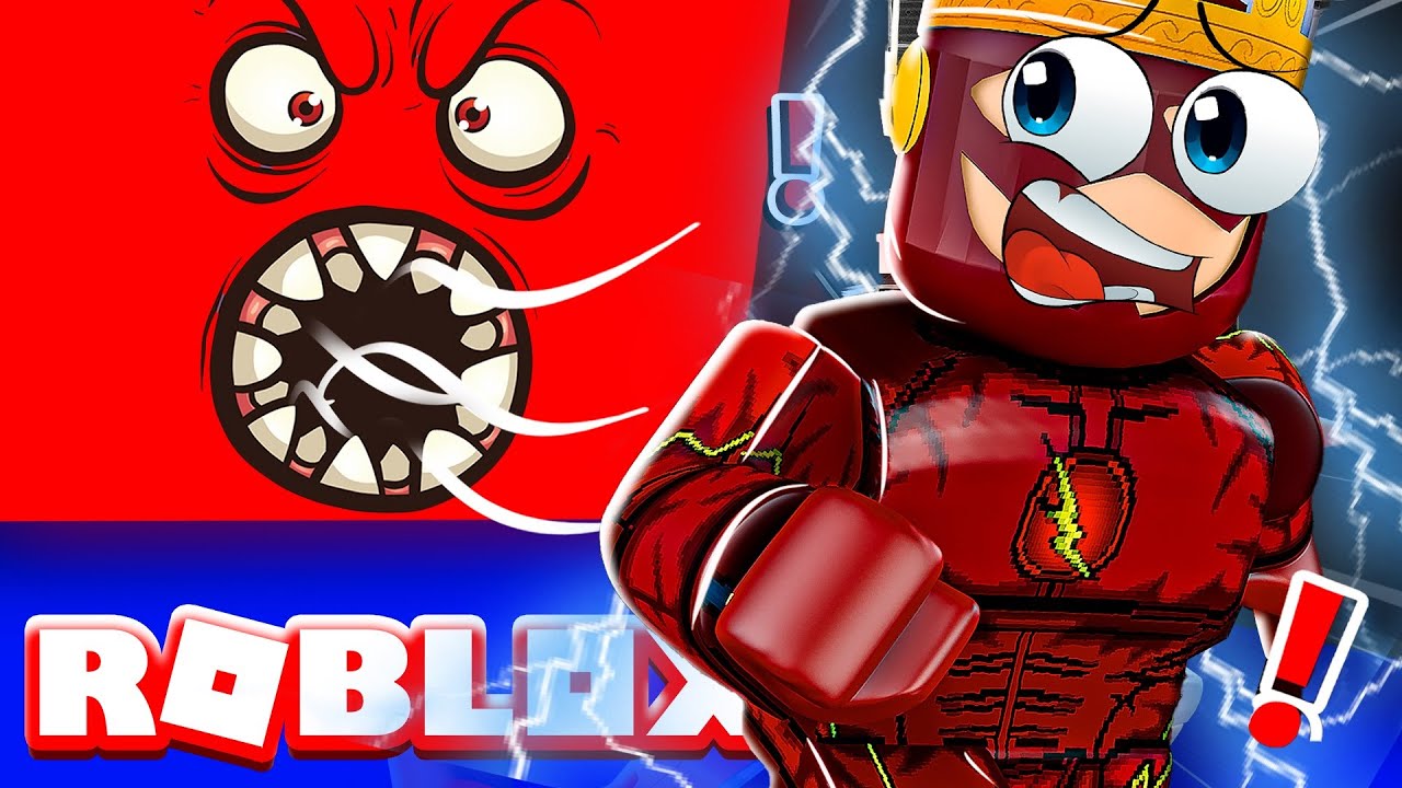 FLASH Escapes The SPEEDING WALL in ROBLOX - YouTube