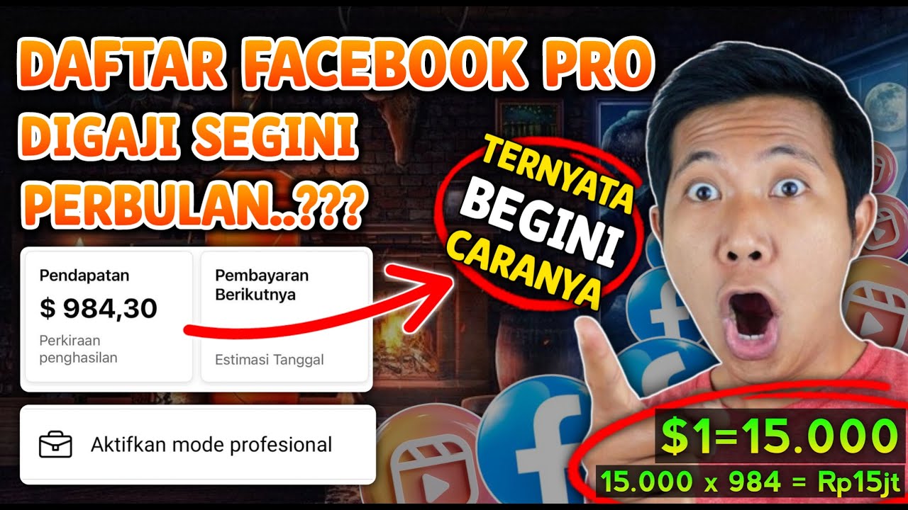 Cara daftar facebook pro | aktifkan mode profesional facebook - YouTube