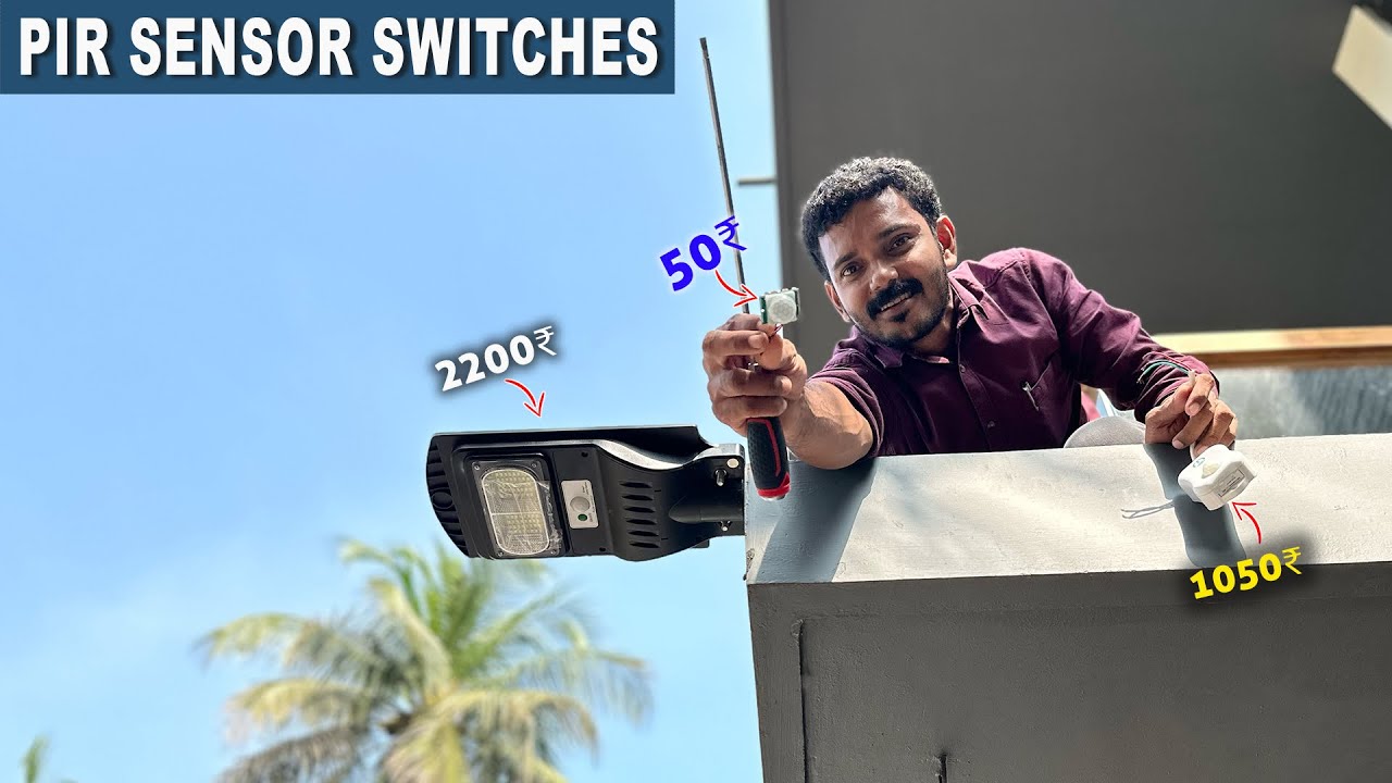 Solar Light Fitting | Wireless Lighting System | 3 PIR Sensor Switch ...