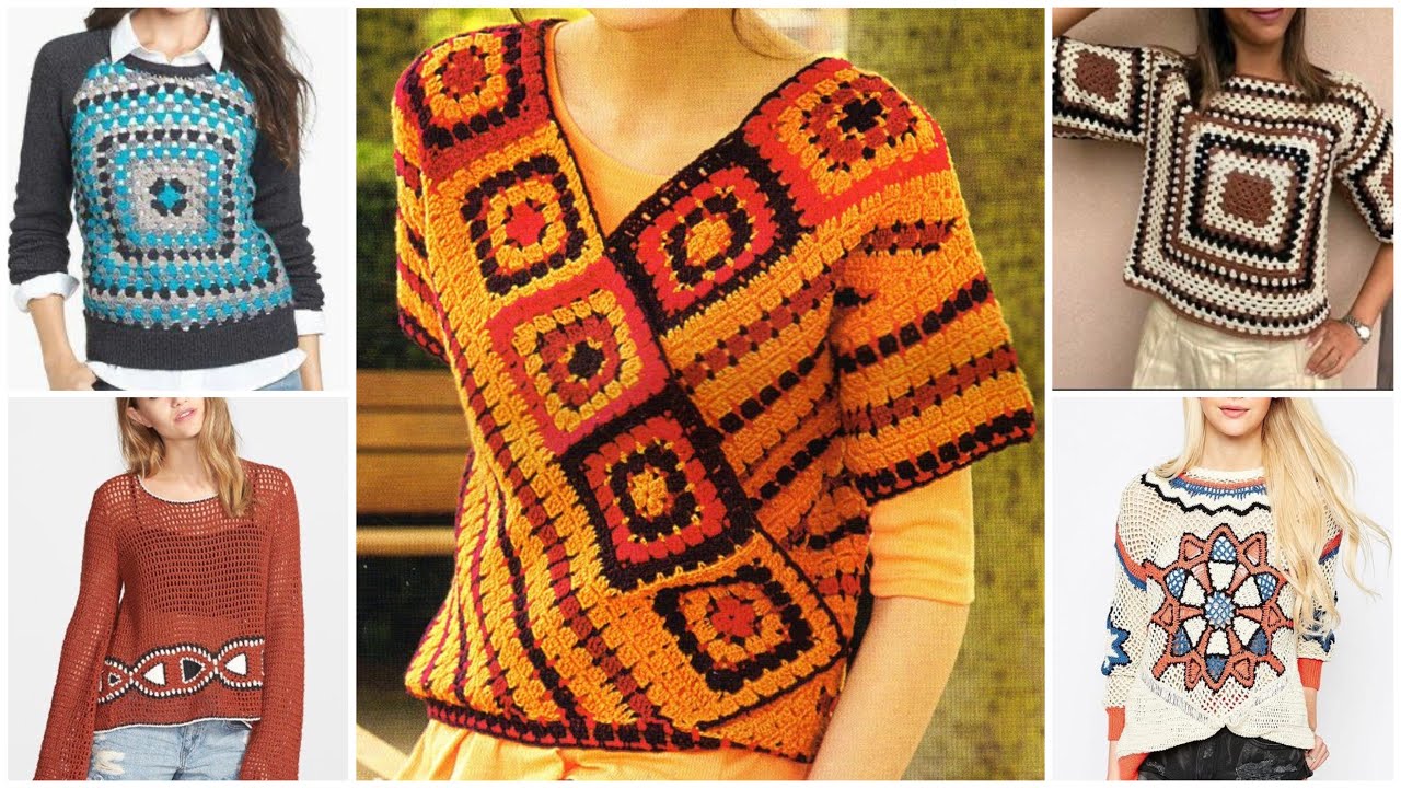 Latest crochet pattern cotton yarn top/tunic top /summer’s top designs ...