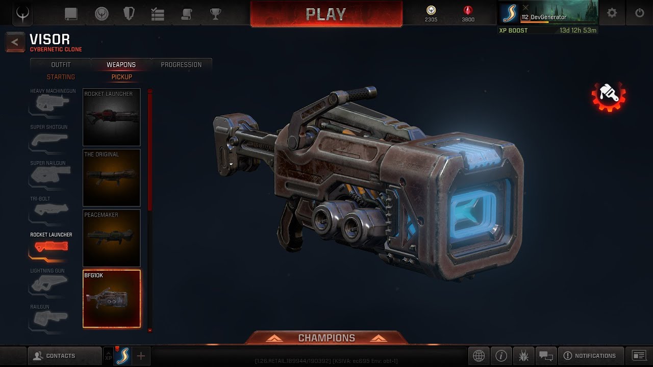 Rocket projectile BFG10K - Quake Champions. What do look like. - YouTube