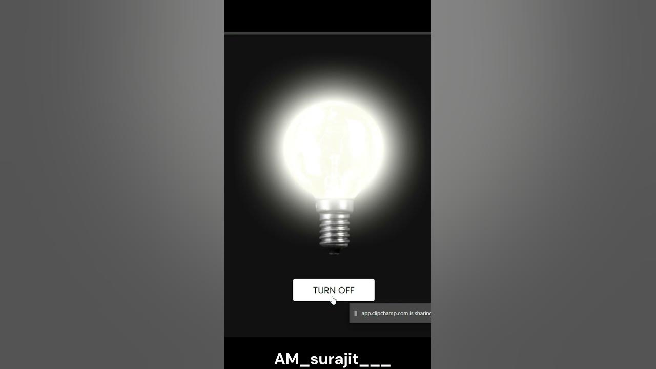 Glowing Bulb Effect Using Only Html And Css Youtube