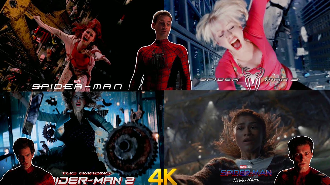 Every Time Spider-Man Saves [Mary Jane] MJ Or Gwen From Falling [2002 ...