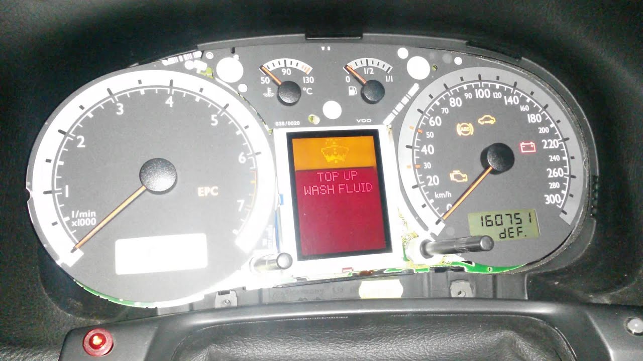 Speedo (cluster) of Passat W8 to Golf MKIV - p1 - YouTube