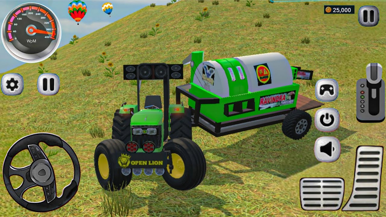 tractor driving simulator | tractor driving game | tractor trolley game ...
