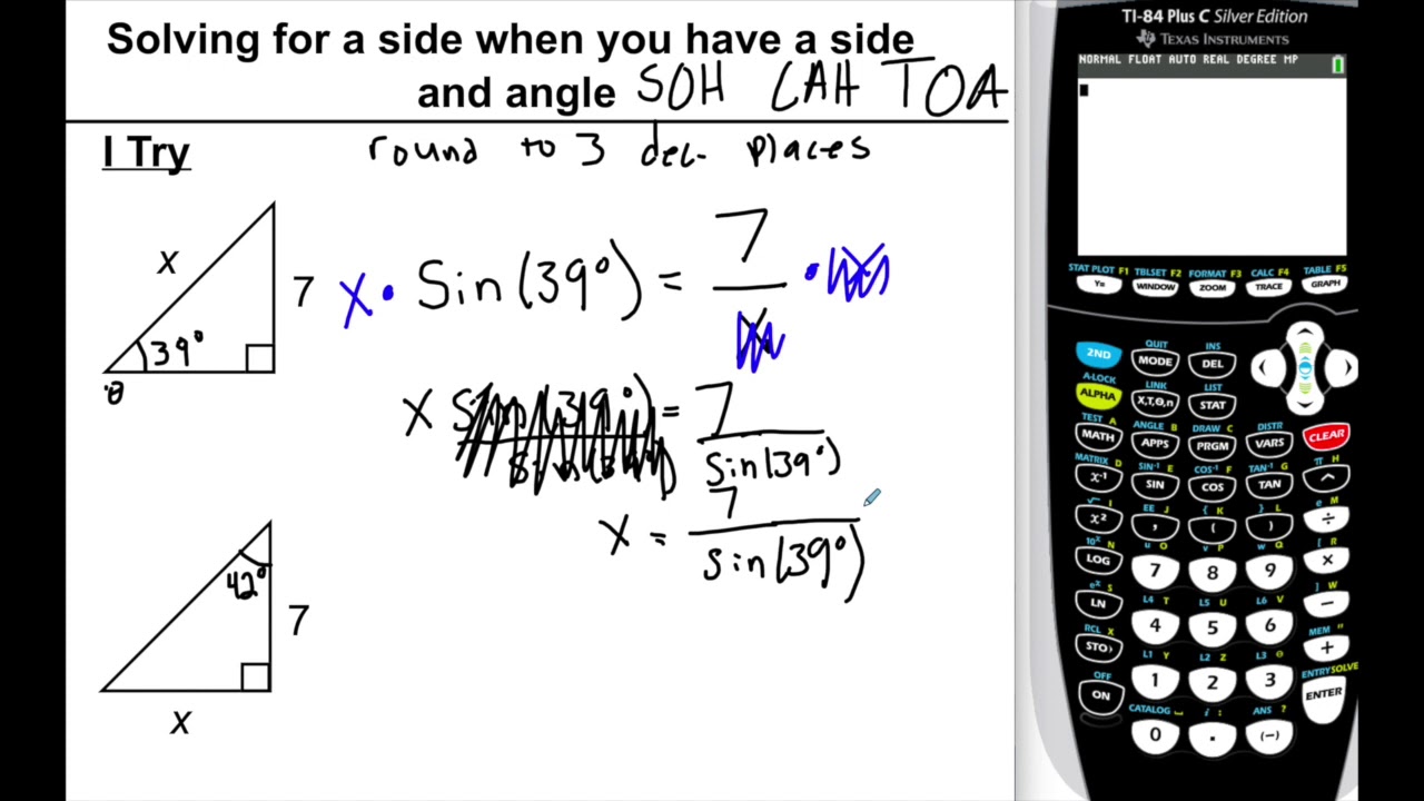 Problem Solving With Sine Cosine And Tangent YouTube