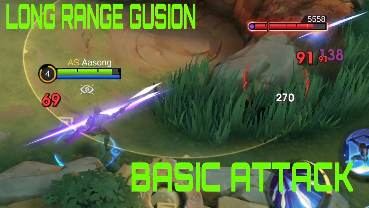 GUSION LONG RANGE ATTACK 😱 || GUSION GAMEPLAY - YouTube