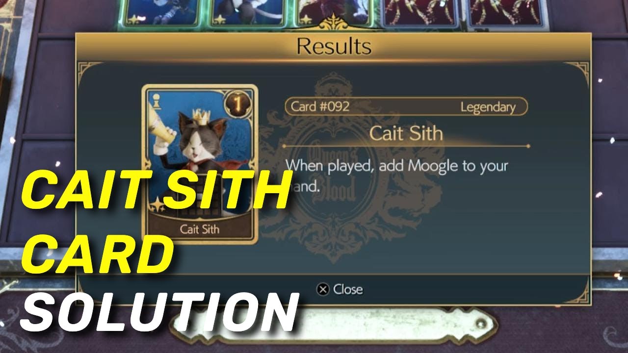 Cait Sith Collector's Card Solution - Card Carnival Puzzle | Final Fantasy 7 Rebirth - YouTube