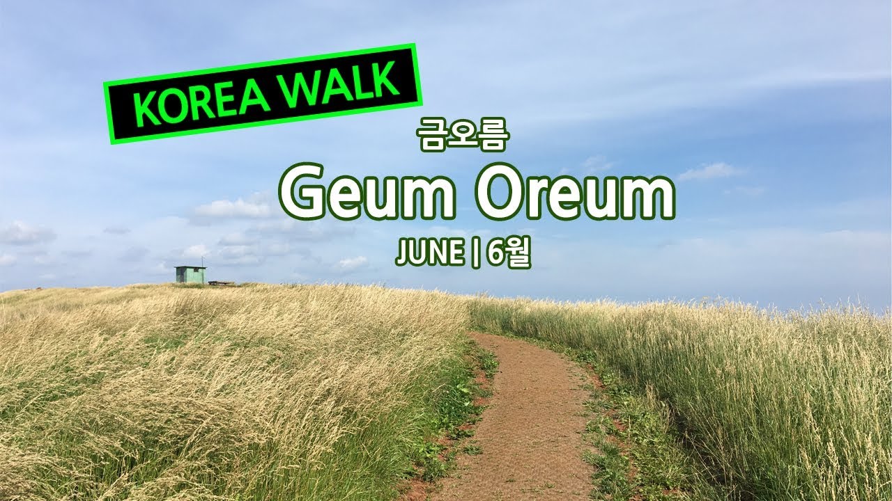 [KOREA WALK] Geum Oreum 금오름 | JUNE | Beautiful Oreum west of Jeju | 산책가 ...