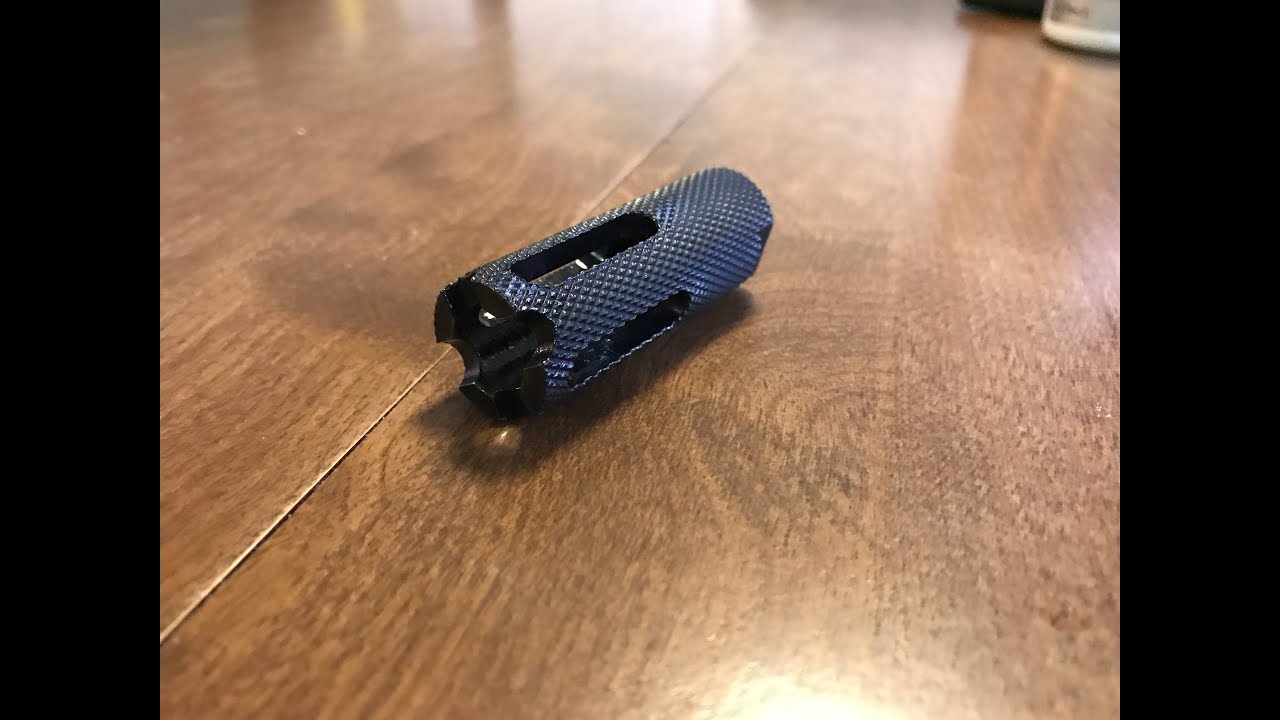 Made my own AR-15 Flash Hider - YouTube