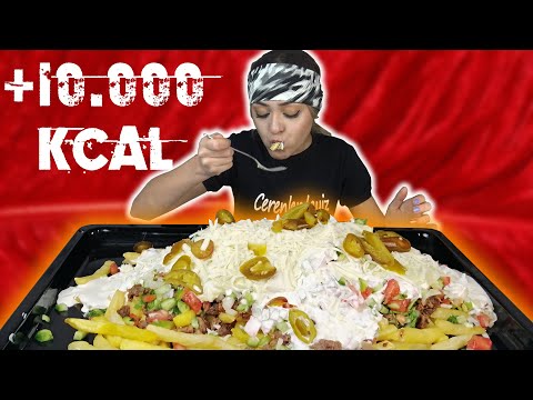 MATT STONIE GİBİ YEMEK #6!-Massive Carne Asada Fries Challenge!(+10.000 KCAL)