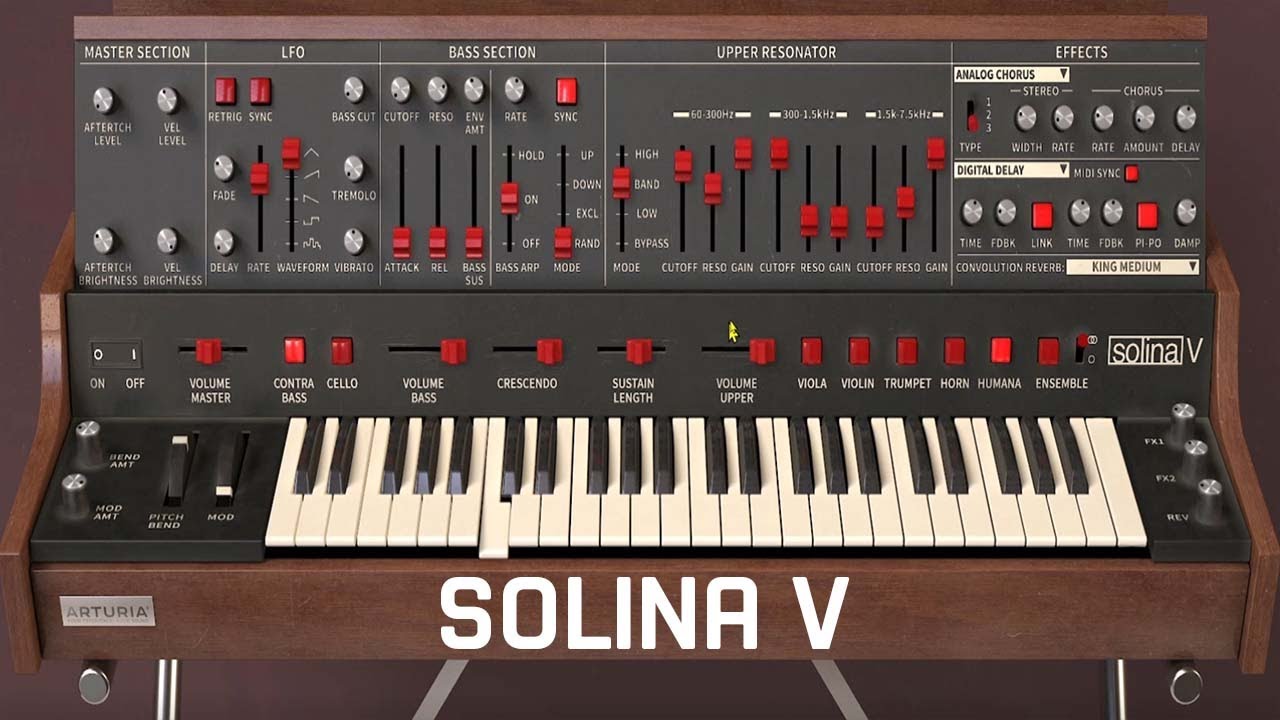 ARTURIA SOLINA V - DREAM ORGAN - YouTube