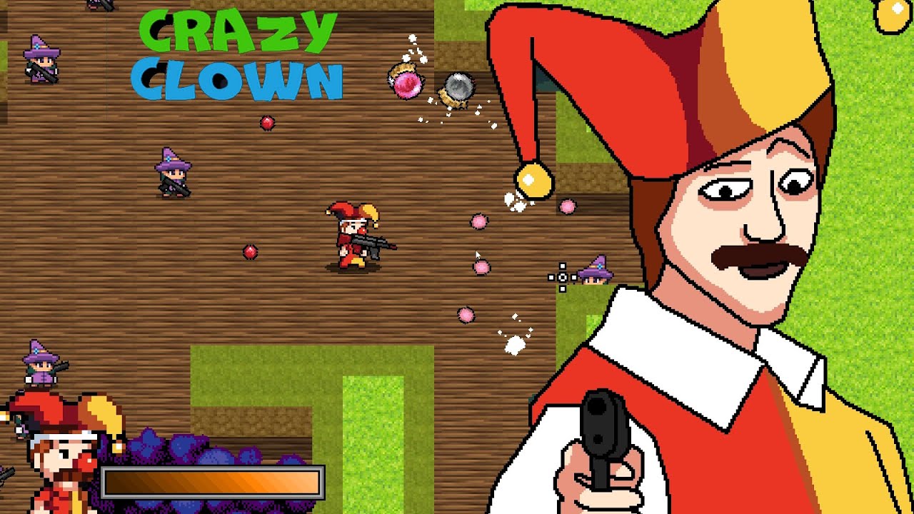 Crazy Clown Gameplay PC Steam Top Down Shooter game 2023 - YouTube