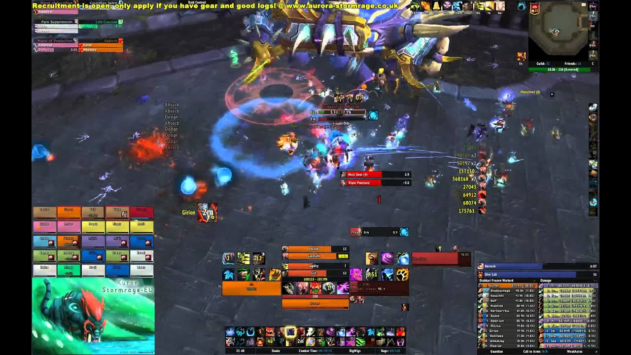 Aurora vs Horridon 25 Heroic [Guardian Druid PoV] - YouTube