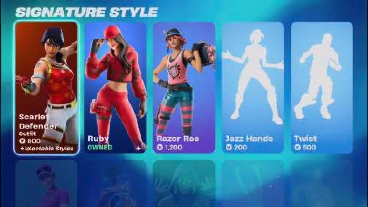 Fortnite Item Shop January 12, 2024 -Scarlet Defender, Ruby, Razor Rae ...