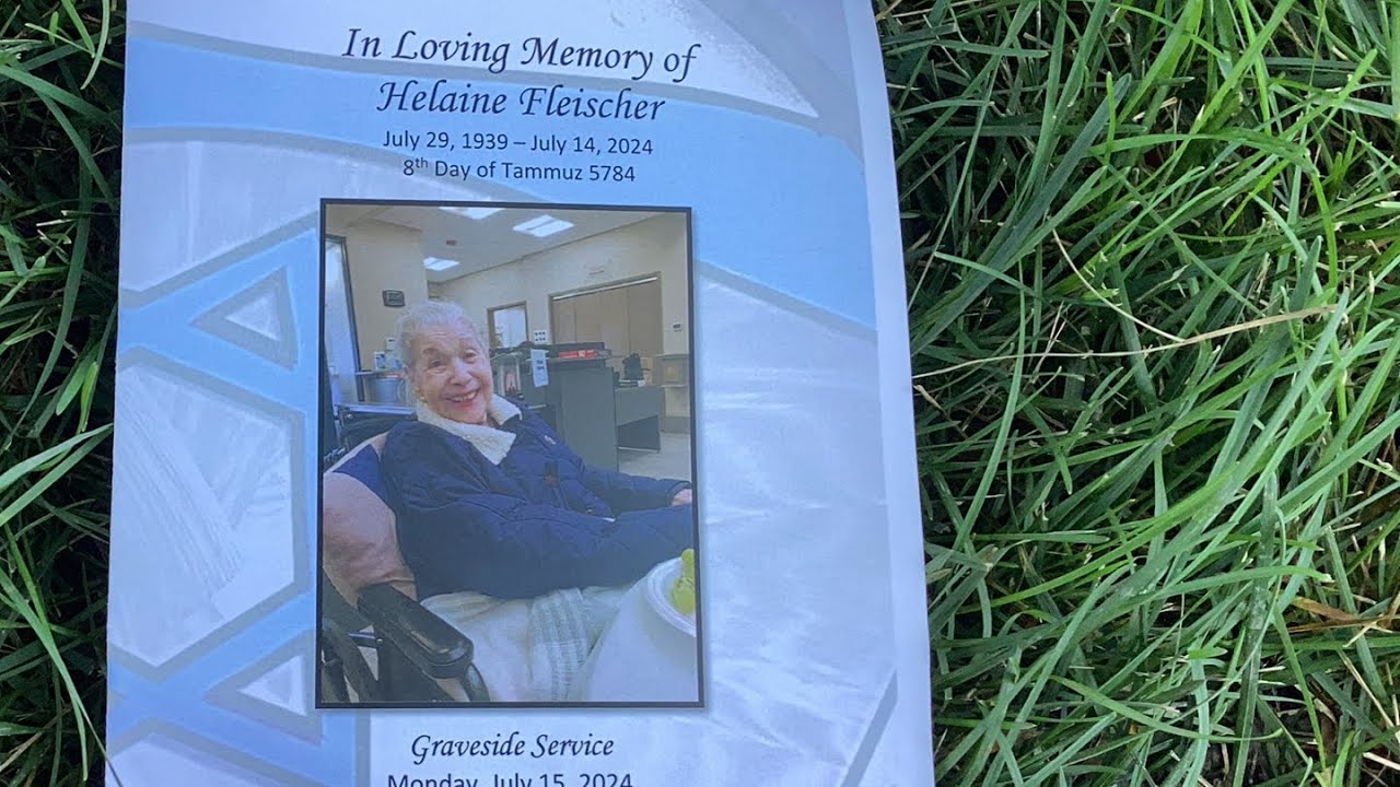 Helaine Tobey Fleischer funeral - YouTube