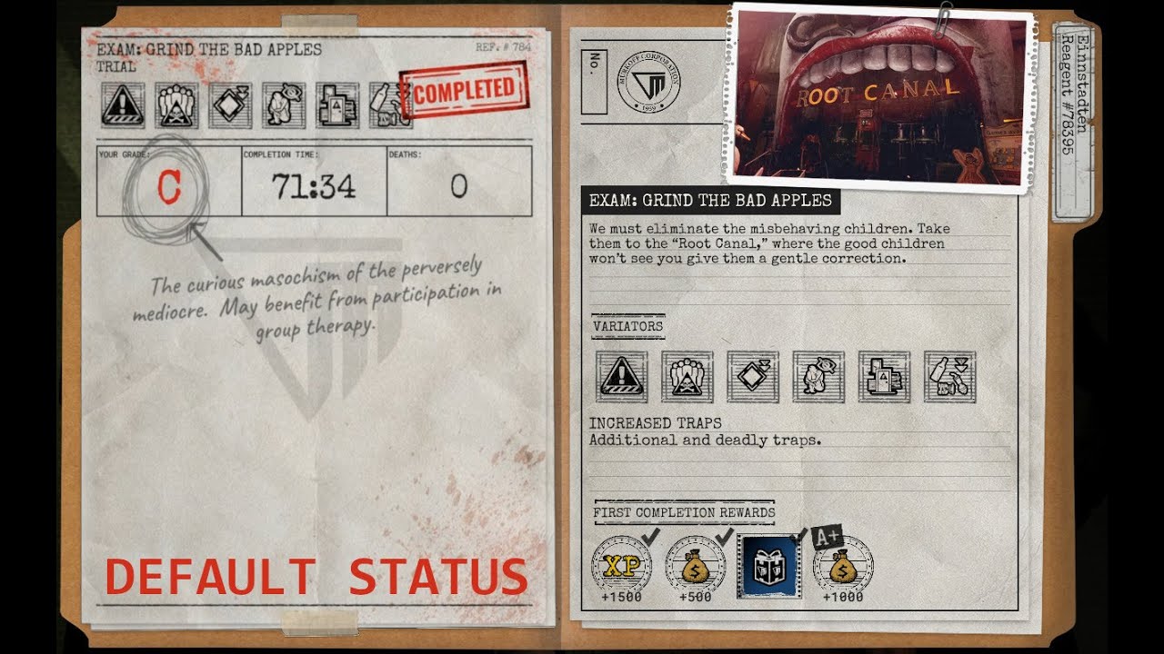 Exam: Grind The Bad Apples | First Try | Solo - YouTube