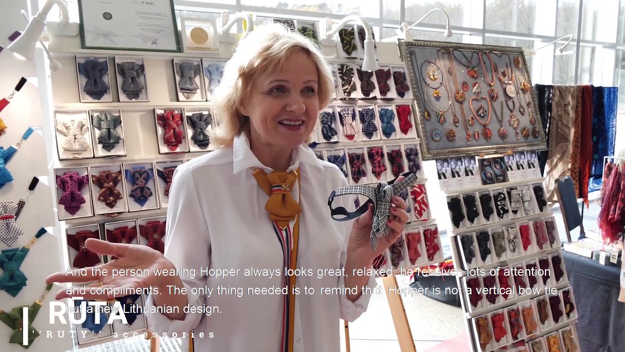 Ruty design Hopper tie in the exhibition in Vilnius 2019 - YouTube