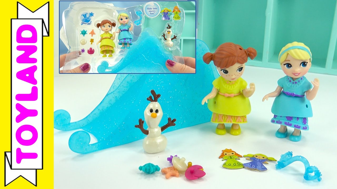 Disney Frozen Little Kingdom Snow Sisters Set Unboxing Elsa, Anna ...