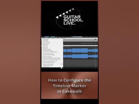 How to Configure the Timeline Marker in Cakewalk - YouTube
