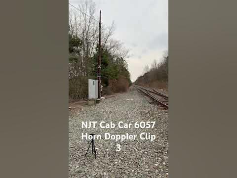 NJT Cab Car 6057 Horn Doppler Clip 3 - YouTube