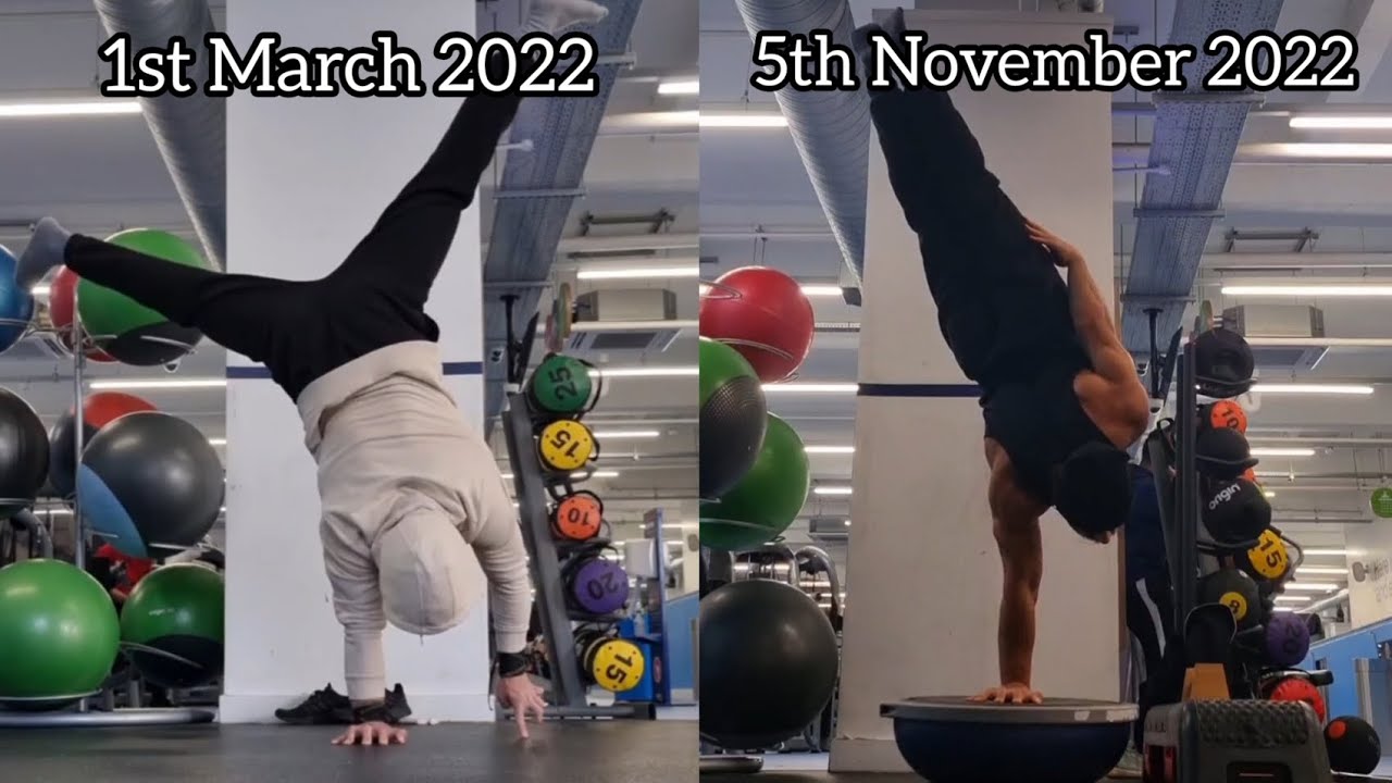 7 Months One Arm Handstand Journey - Insane Transformation - YouTube