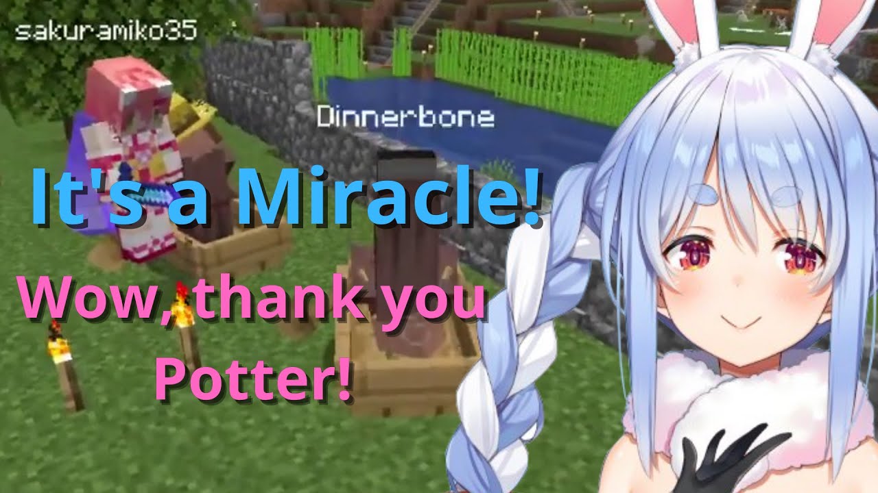 Invisible Pekora pranks Miko in Minecraft【2 POV】【Hololive ENG SUB ...