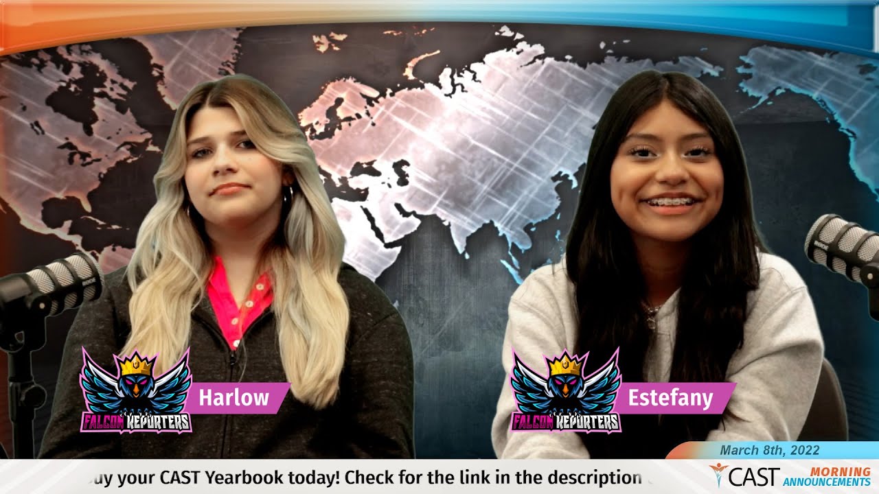 CAST Morning Announcements: 3-8-2022 - YouTube