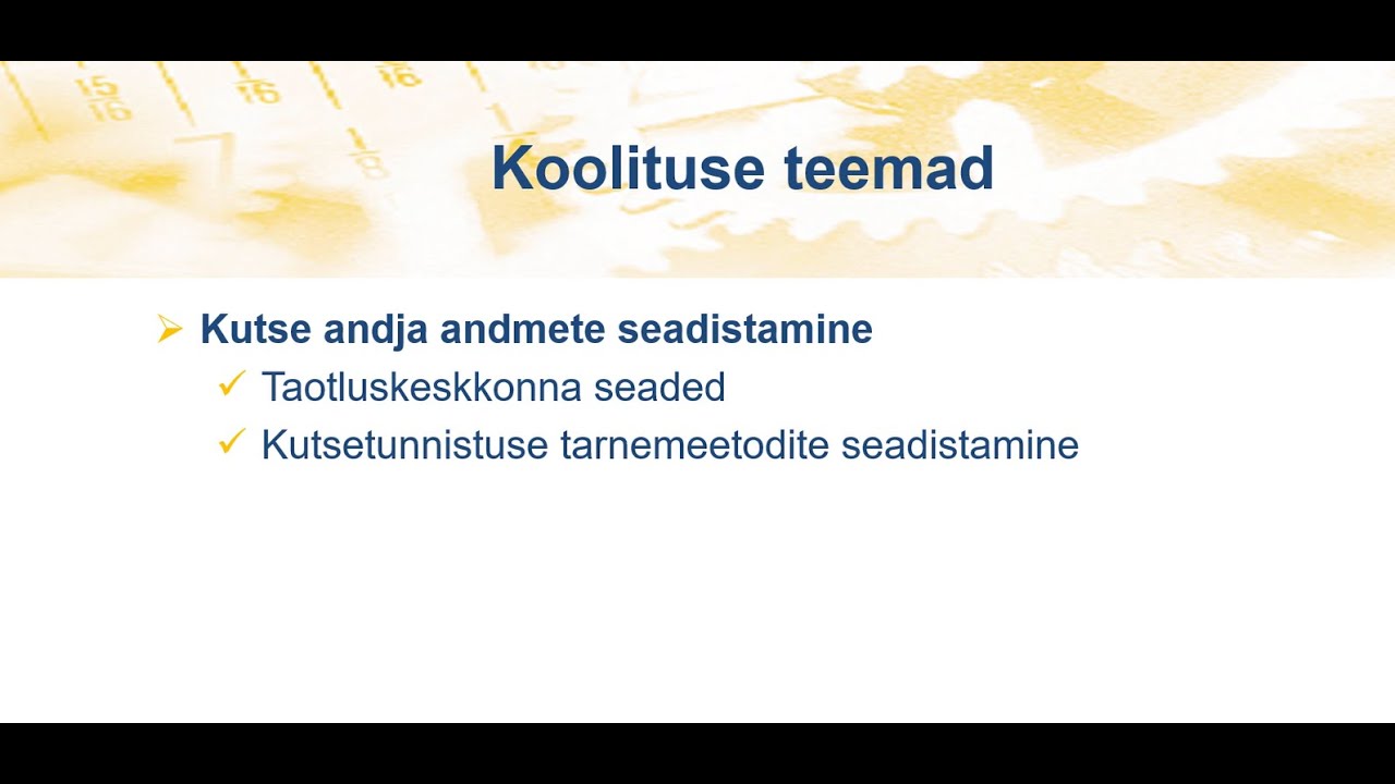 Kutse andja andmete seadistamine kutsetaotluskeskkonnas - YouTube