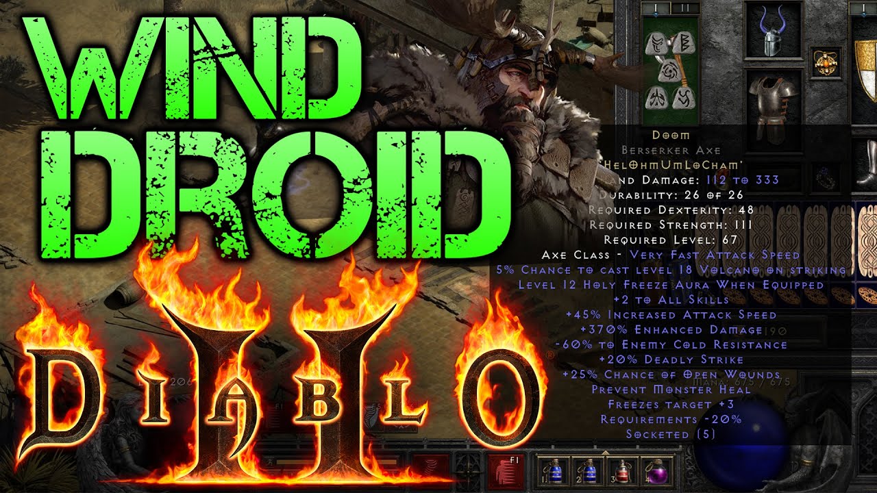 DOOM (Runeword) DROID - The Best There Ever Was - Diablo 2 Resurrected ...