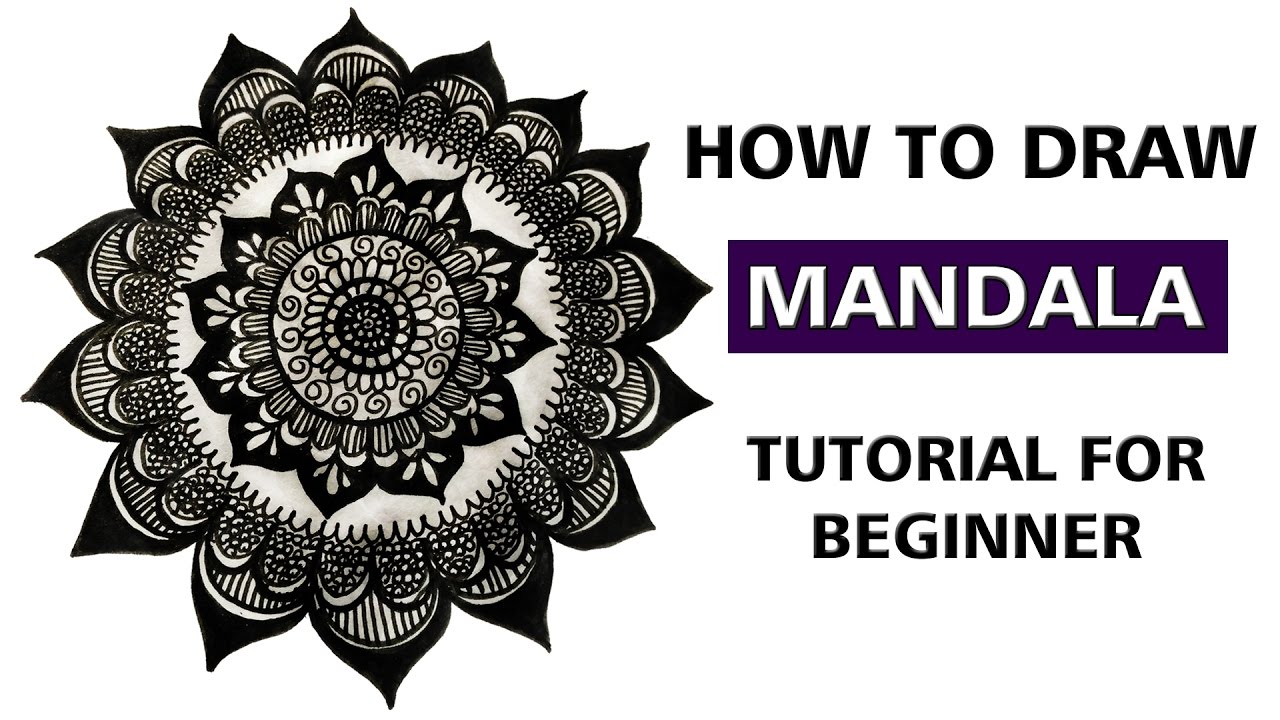 DIY: EASY MANDALA : Mandala Art Tutorial For Beginners - YouTube