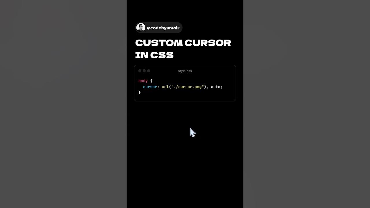 Custom Cursor In Css Coding Csstricks Csstips Htmlcss Tutorial Softwaredevelopment Youtube