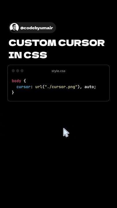 Custom Cursor In Css Coding Csstricks Csstips Htmlcss Tutorial Softwaredevelopment Youtube