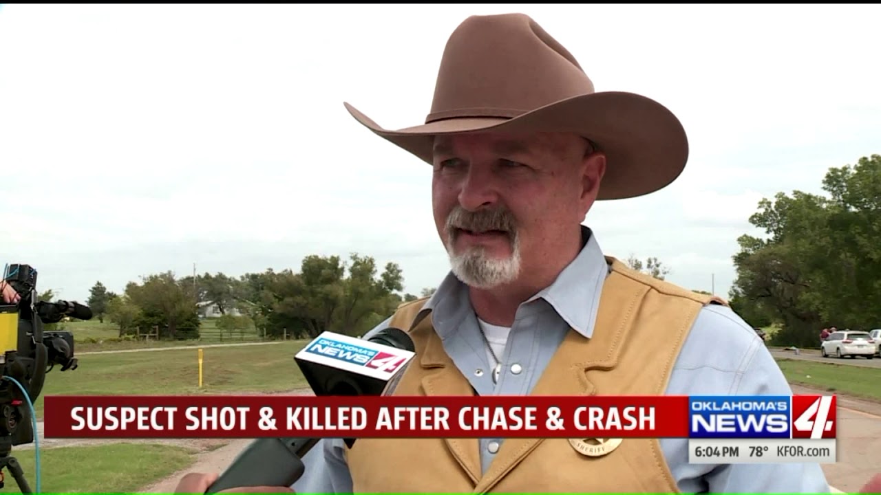 Chase ends with fatal officer-involved shooting in Okarche - YouTube