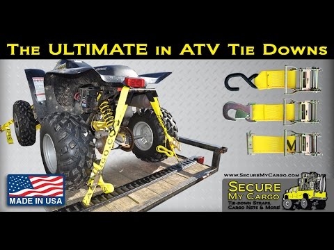 SecureMyCargo ATV Straps overview - YouTube