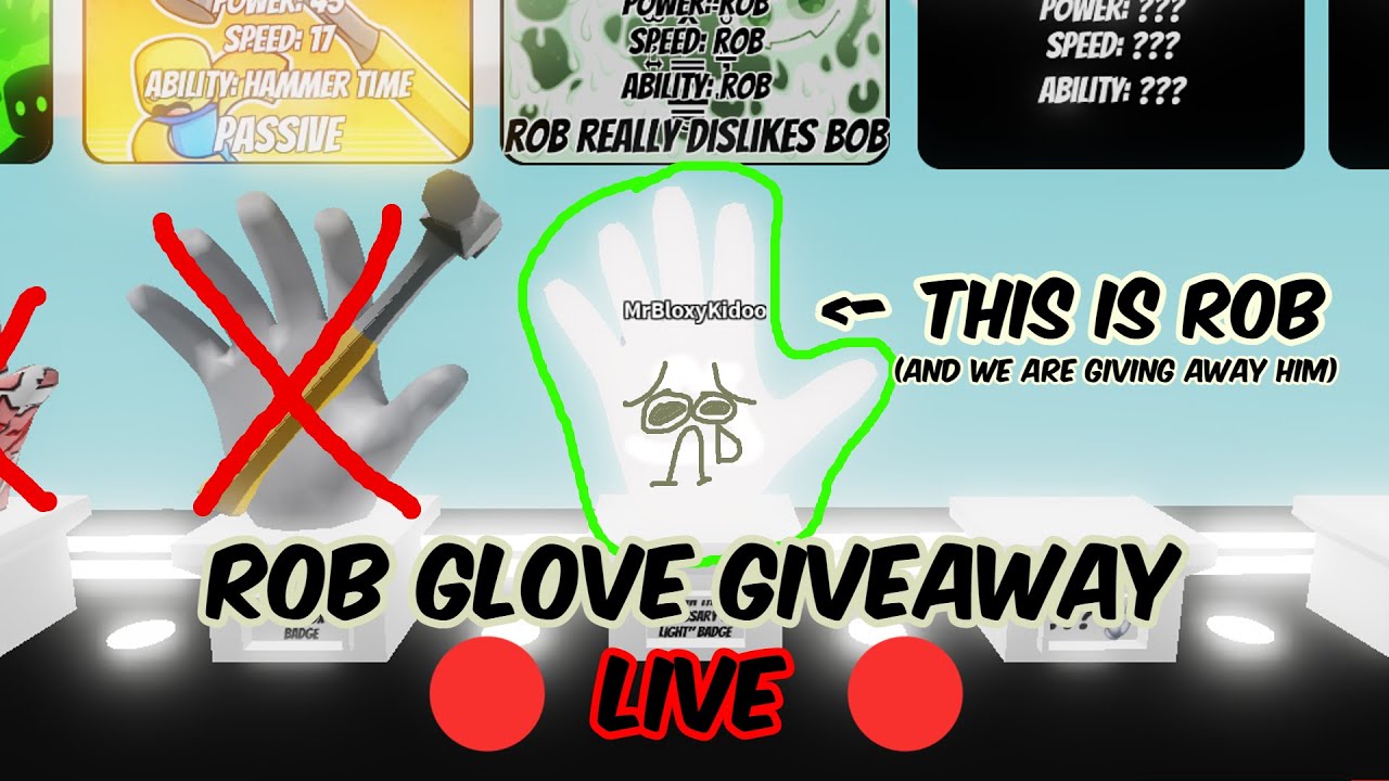 SLAP BATTLES UPDATE LIVE STREAM *ROB GLOVE GIVEAWAY* - 🔴PLAYING WITH ...
