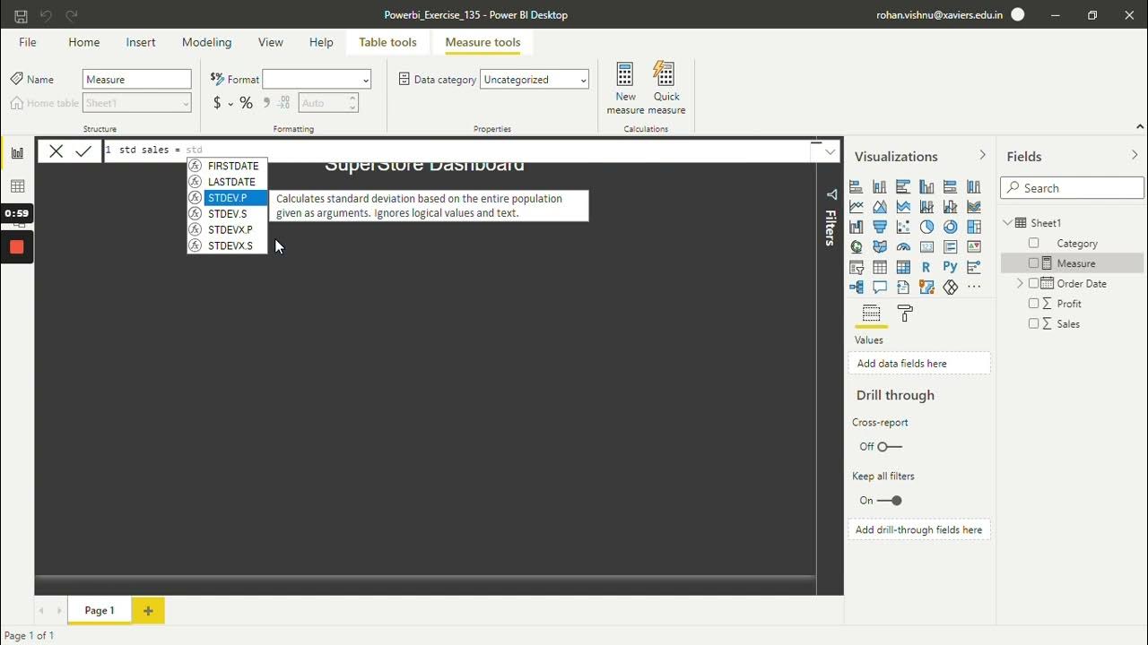 Standard Deviation in Power BI DAX: The Ultimate Guide - YouTube