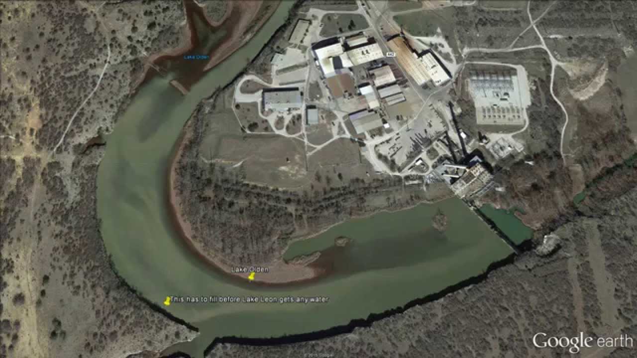 Leon River flow from Eastland Lake to Lake Leon - YouTube