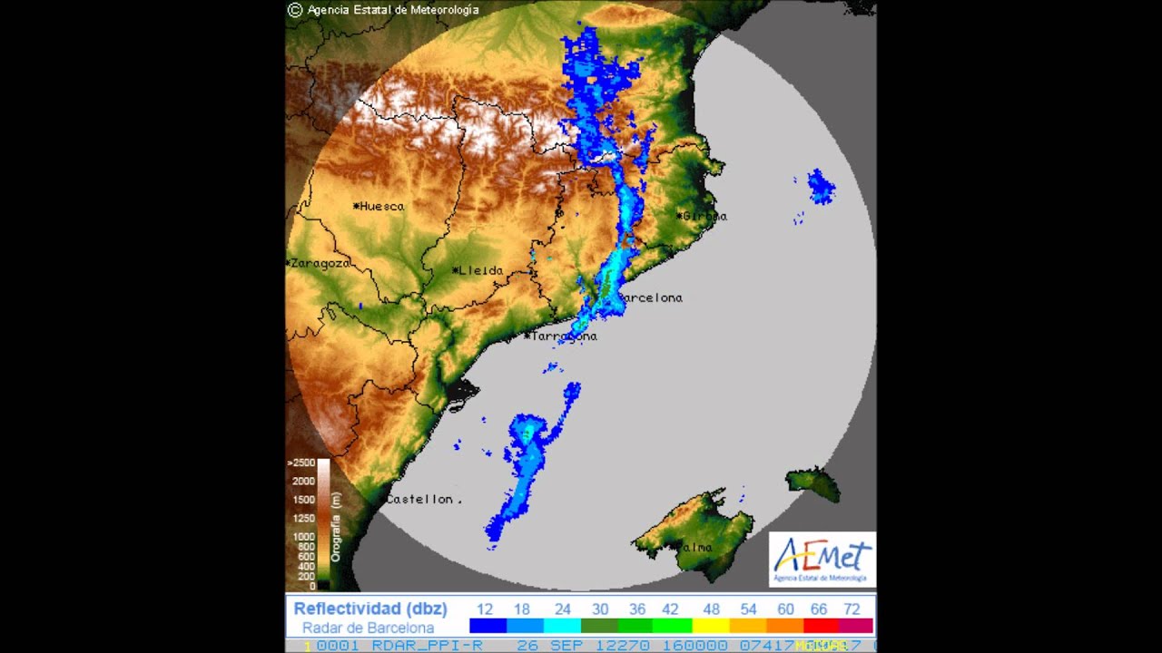 26-9-2012 IMÁGENES DE RADAR Y SATÉLITES METEOROLÓGICOS - YouTube