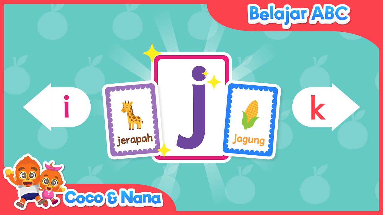 Flashcards Huruf J untuk Anak dan Balita | Belajar Alfabet ABC | Coco ...