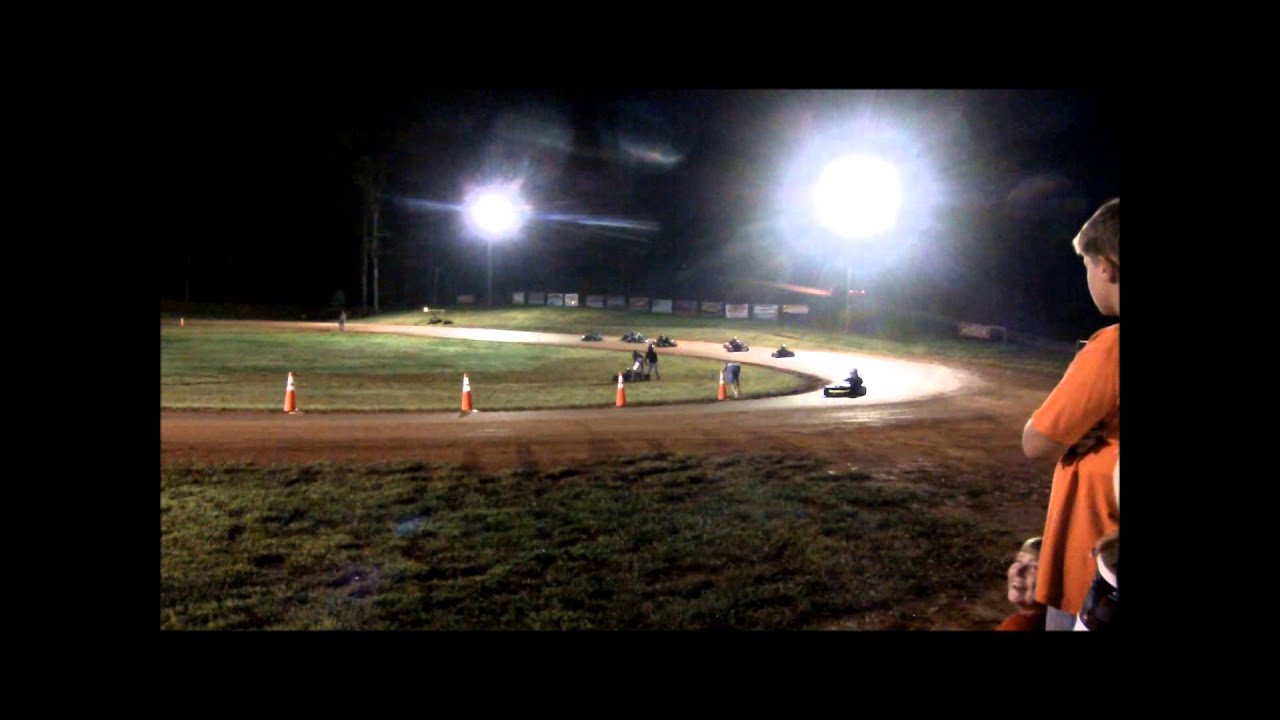 Guy gets hit by go kart and does a flip during race - YouTube