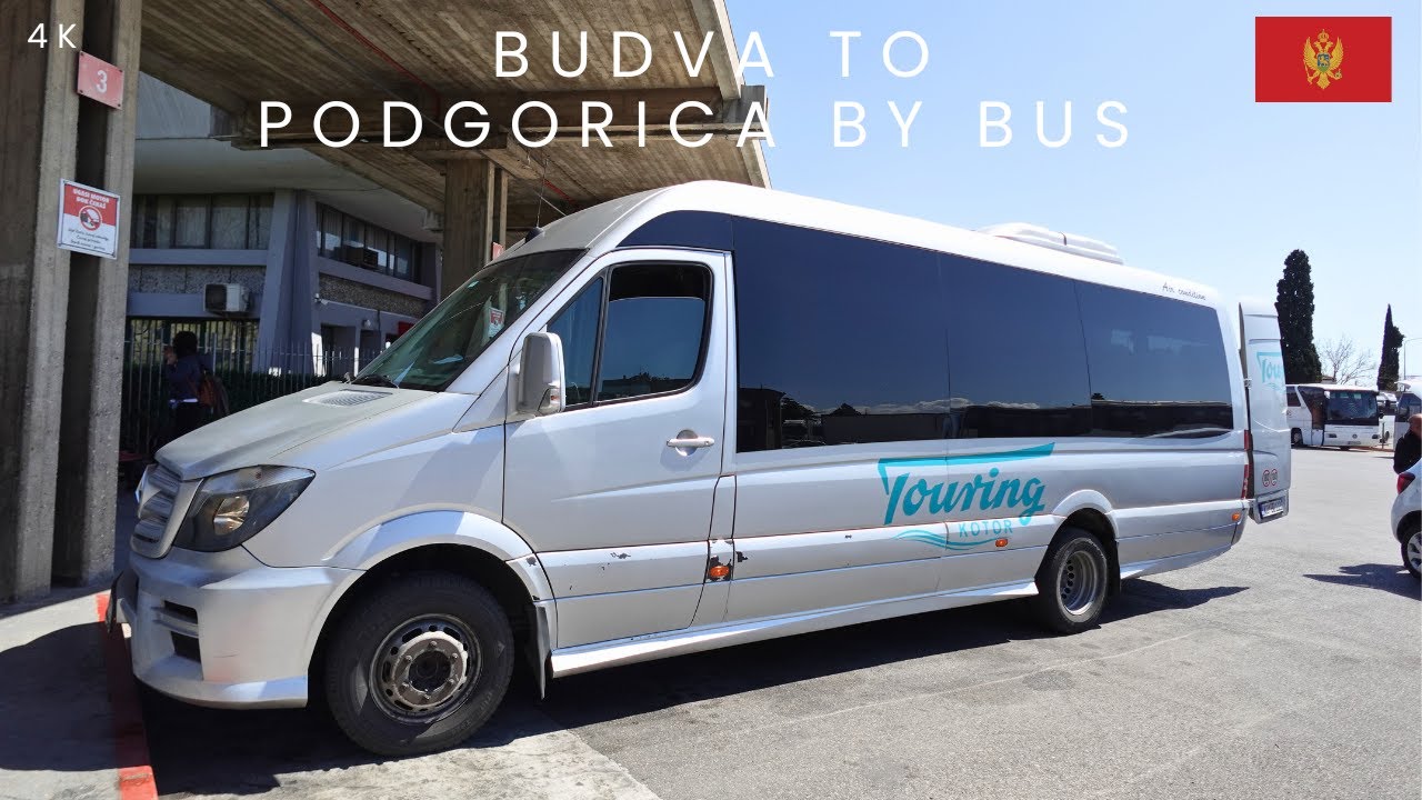 Budva to Podgorica Montenegro by Bus 4K - YouTube