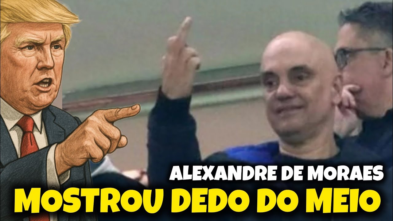 ALEXANDRE DE MORAES MOSTRA O DEDO DO MEIO EM DIA QUE RECEBEU SANÇÃO DOS ...