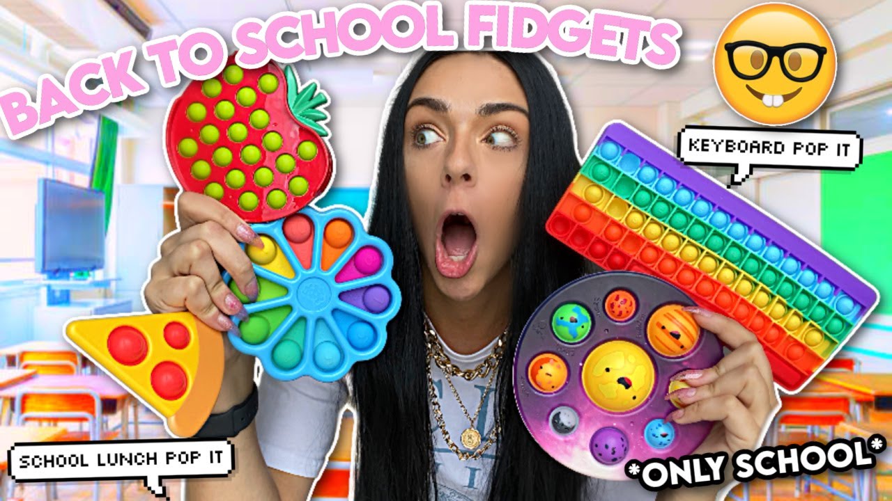 Back to School FIDGET SHOPPING Challenge! ️🍎🚌 *only school themed ...